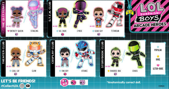 LOL Surprise Boys Arcade Hero Collector's Guide – The MGA Shop