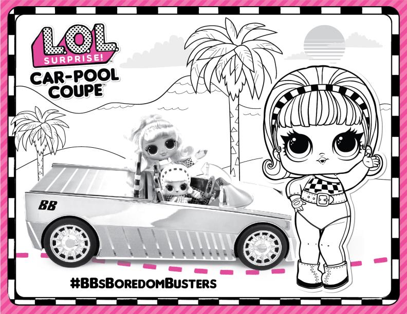 Car Pool Coupe Coloring Sheet – The MGA Shop