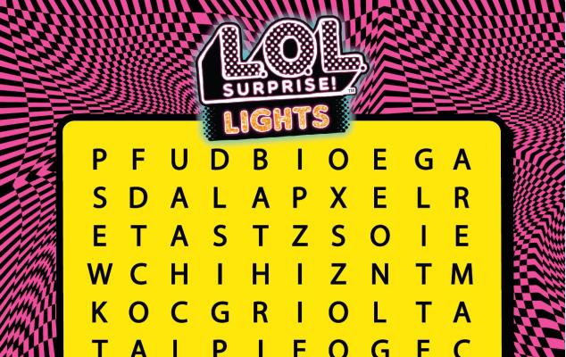 Lights Glitter Word Search – The MGA Shop