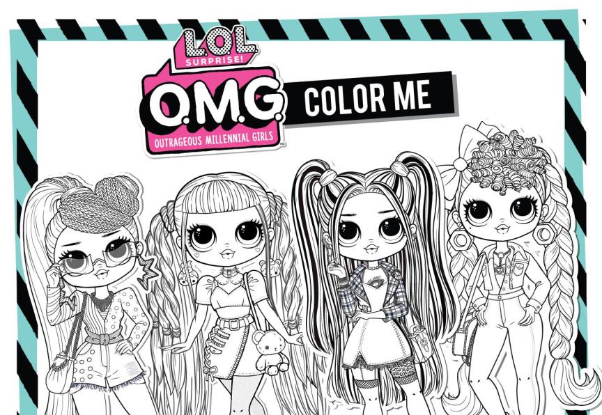 O.M.G. Color Me Coloring Sheet – The MGA Shop