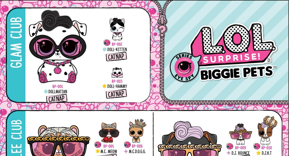 LOL Surprise Biggie Pets Collector's Guide – The MGA Shop