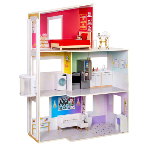 Rainbow High Townhouse 3-Story Wood Dollhouse – The MGA Shop