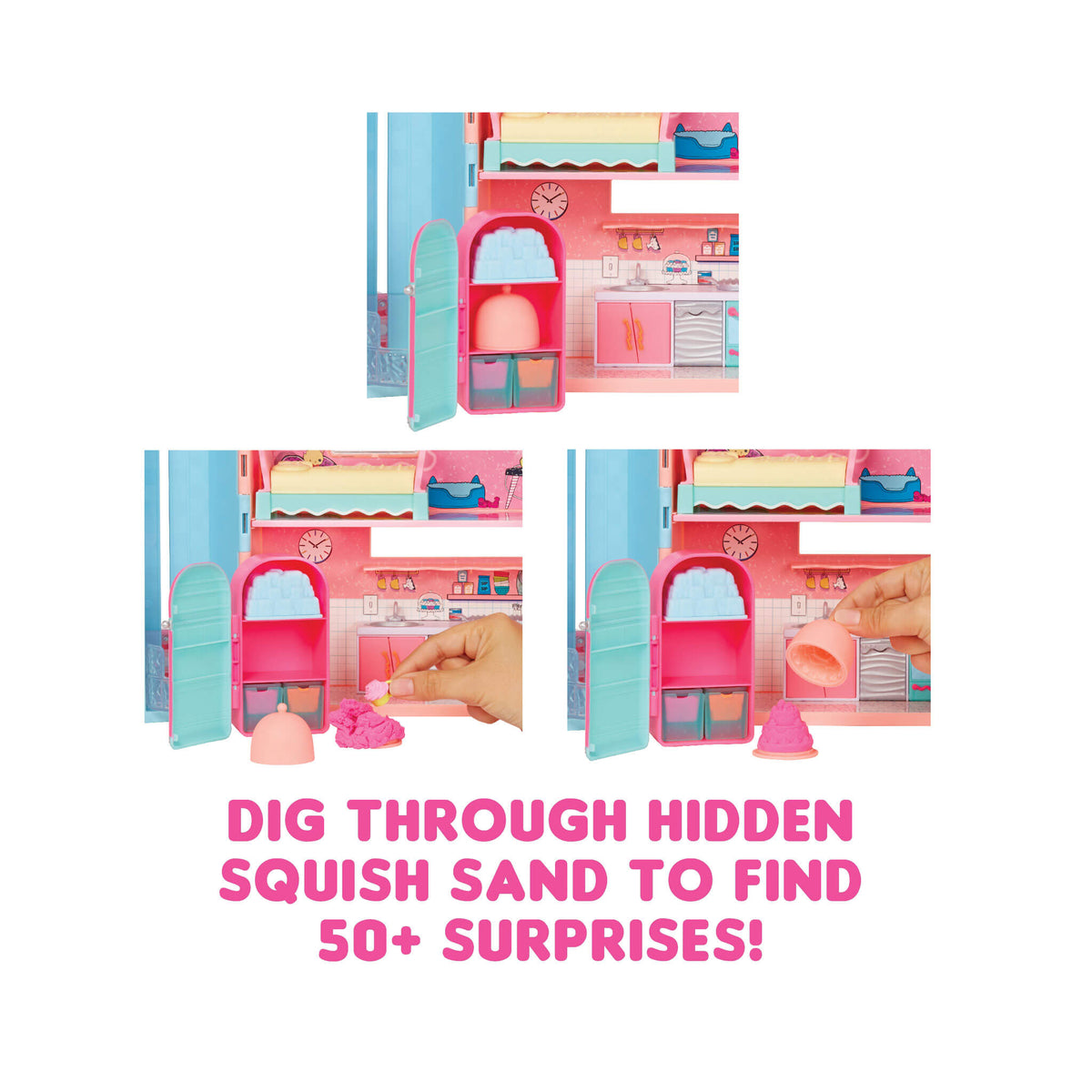 LOL Surprise Squish Sand Magic House with Tot - Moldable Kinetic Sand Playset – The MGA Shop